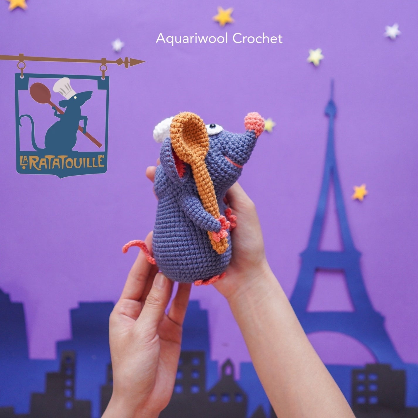 Ratatouille Crochet Pattern: Remy & Emile Amigurumi Mouse Plush Toy (P ...